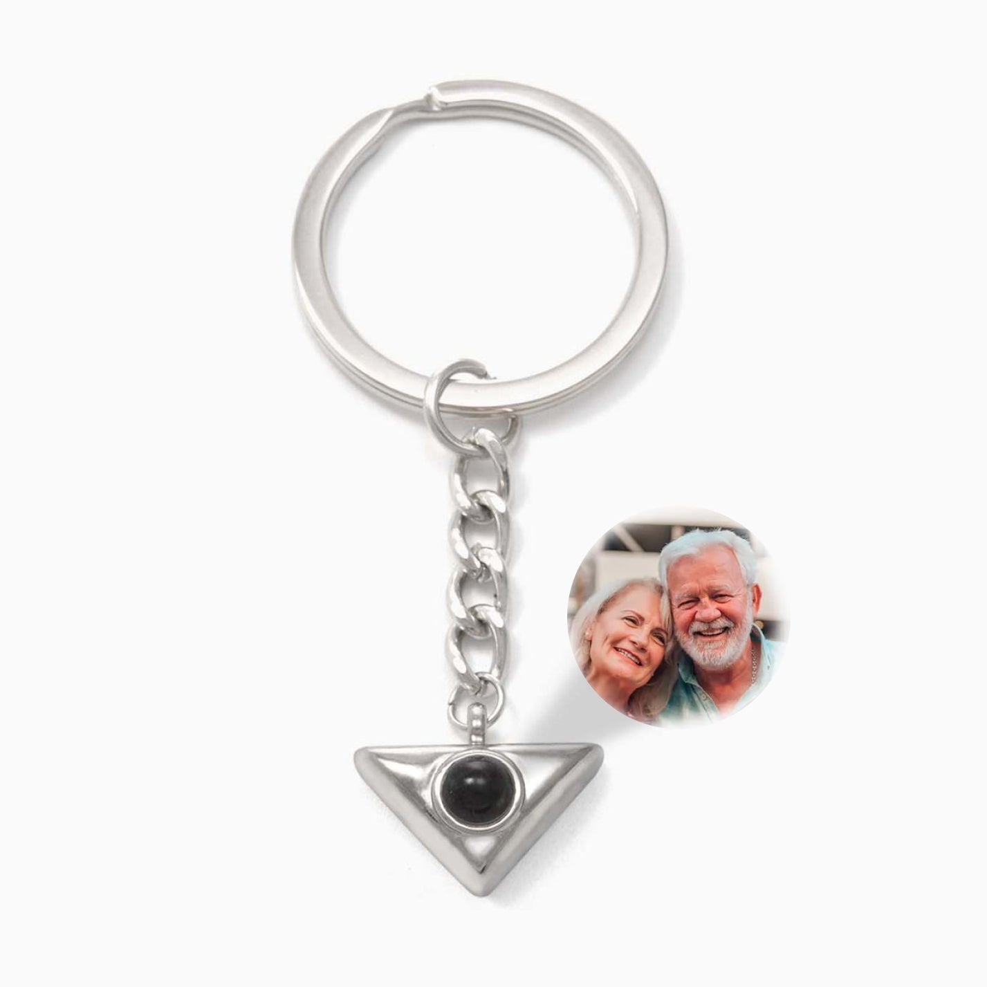 Photo Personalization Triangle Keychain – My Store